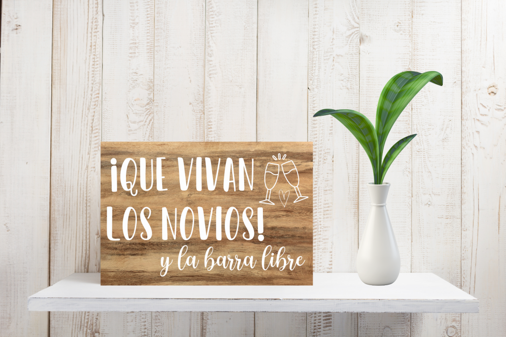 Cartel de Rincón-Madera-Vivan los Novios! - La Detallista