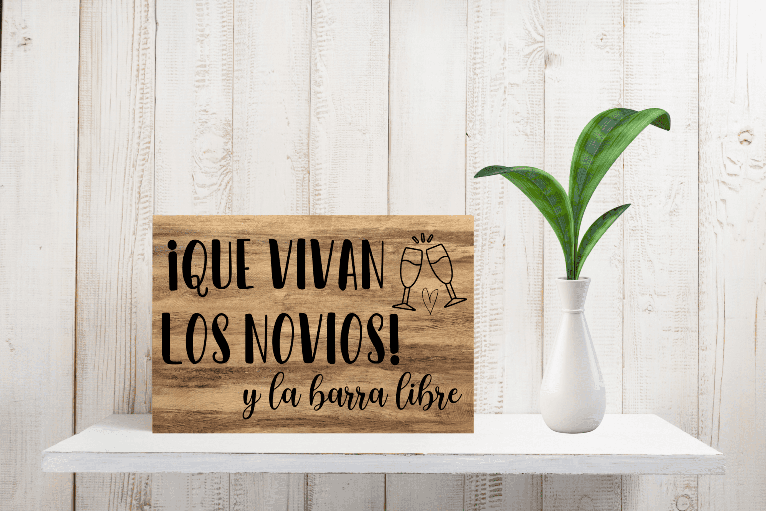 Cartel de Rincón-Madera-Vivan los Novios! - La Detallista