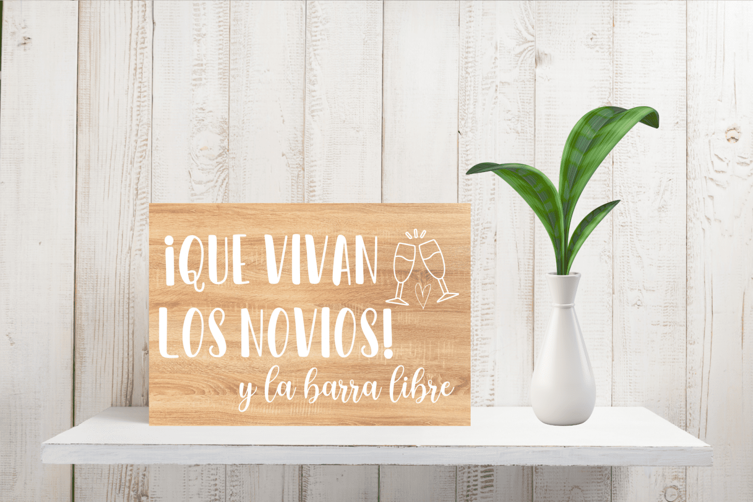 Cartel de Rincón-Madera-Vivan los Novios! - La Detallista